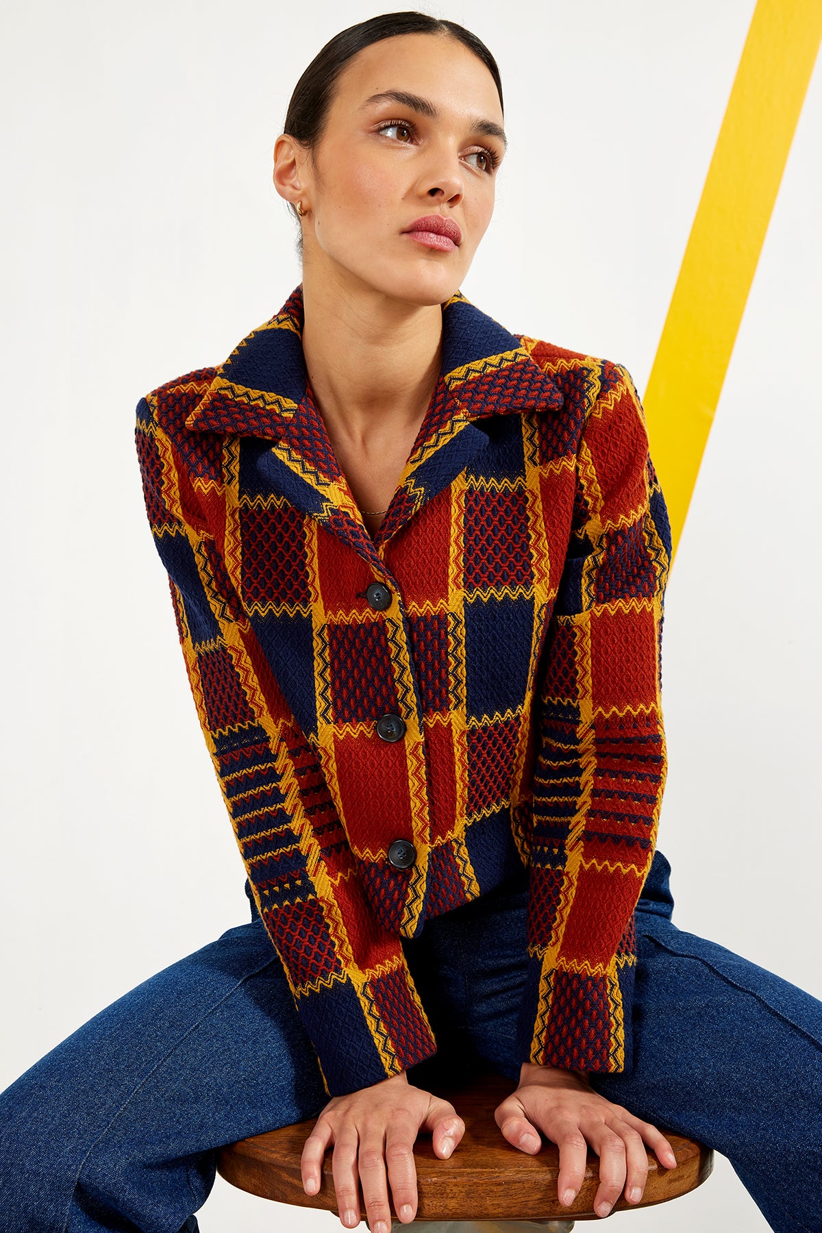 Maria de la Orden | June Jacket Knit Patchwork