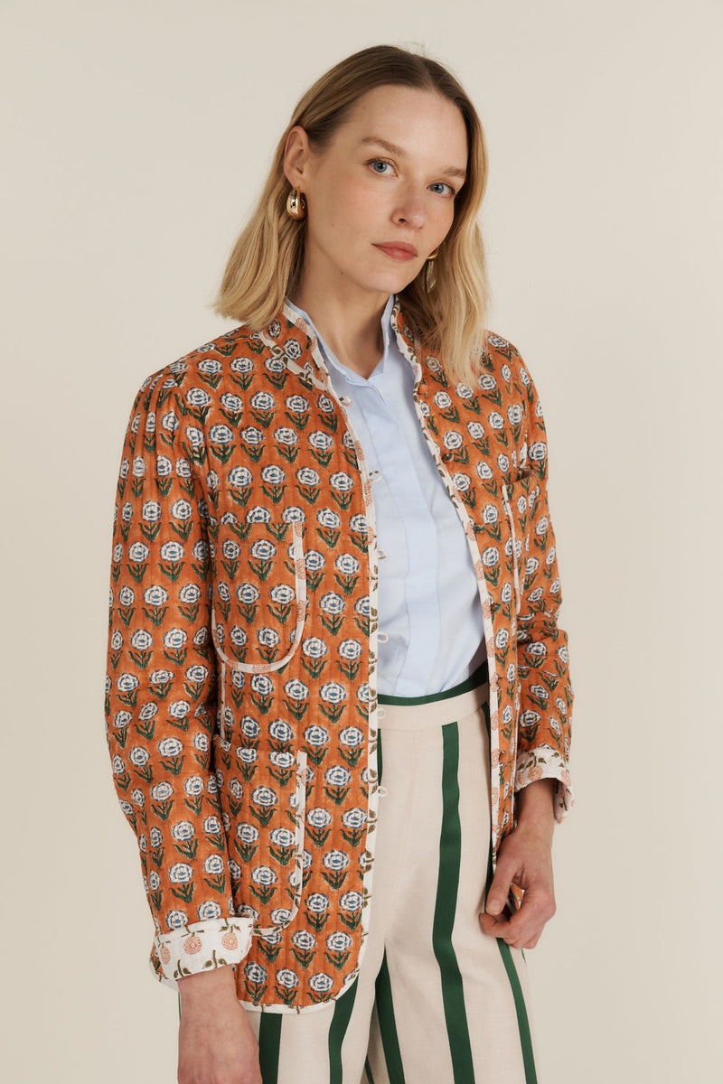 Maria de la Orden | Matilda Jacket Orange Flowers